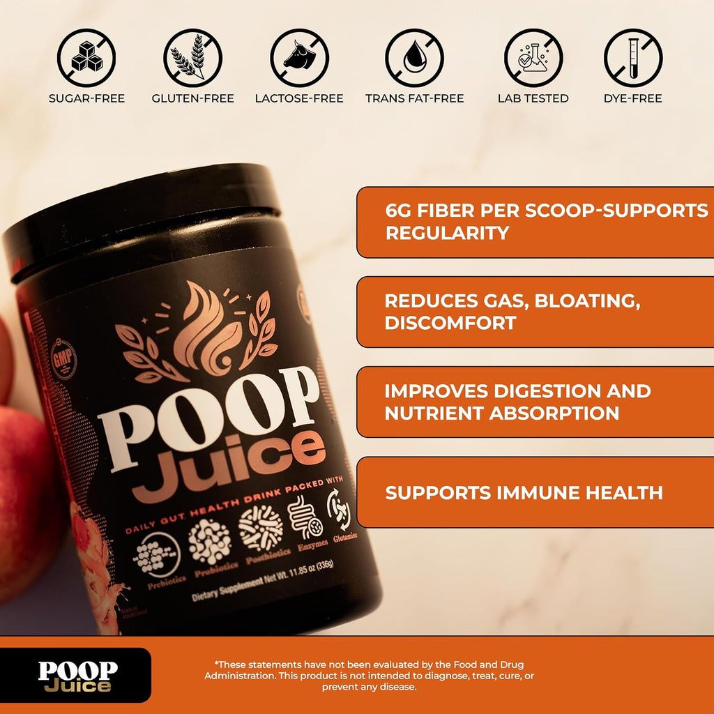 Gut support fiber supplement for daily use