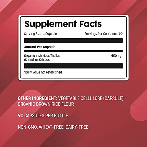 gut support with sea moss capsules