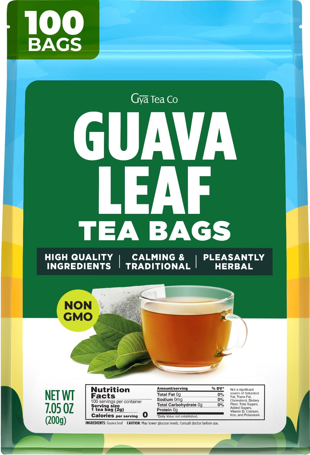 Gya Tea Co guava leaf tea bags