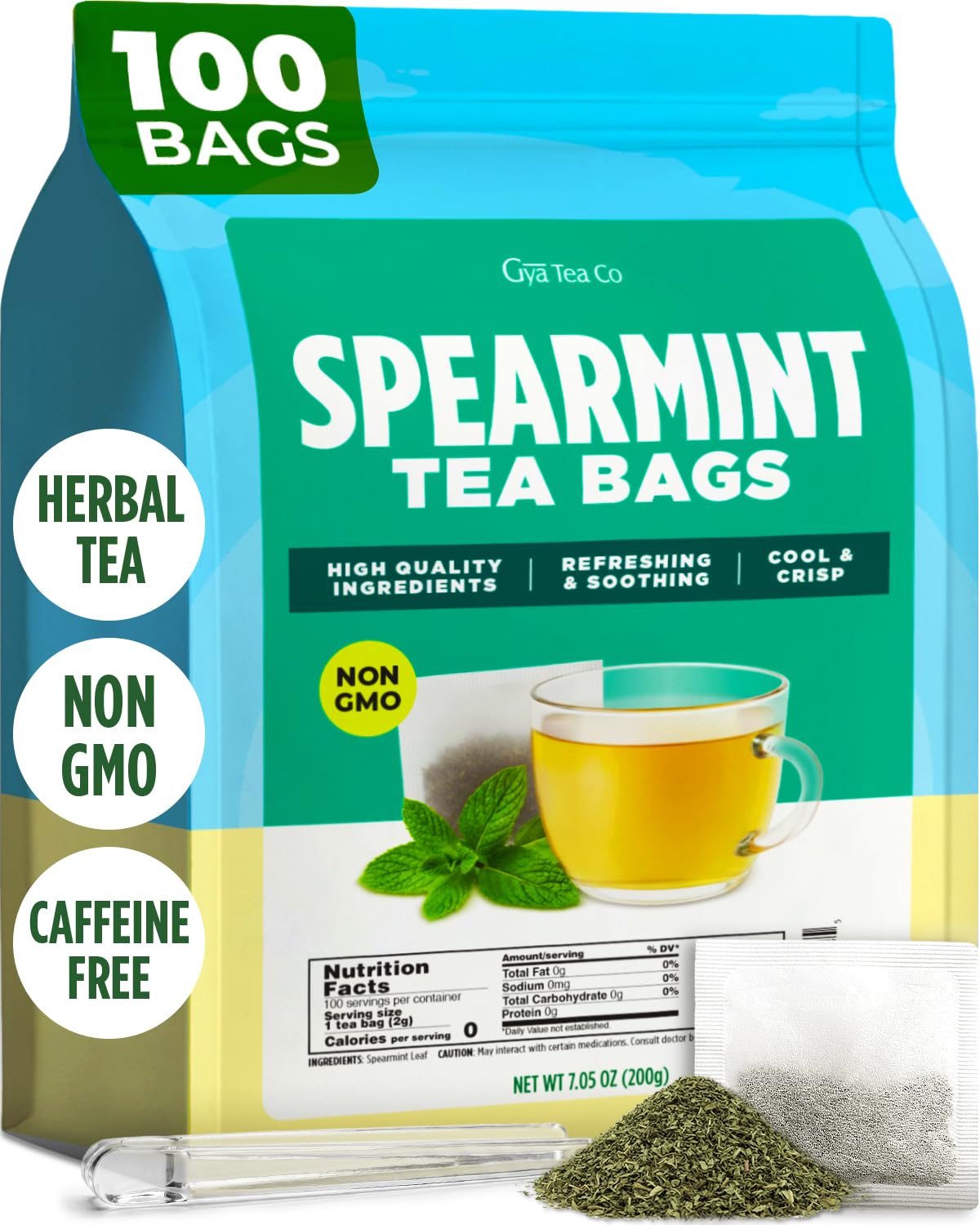 Gya Tea Co spearmint tea bags