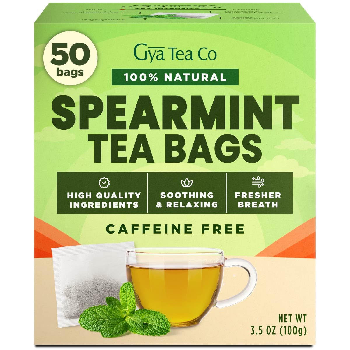 Gya Tea Co spearmint tea bags