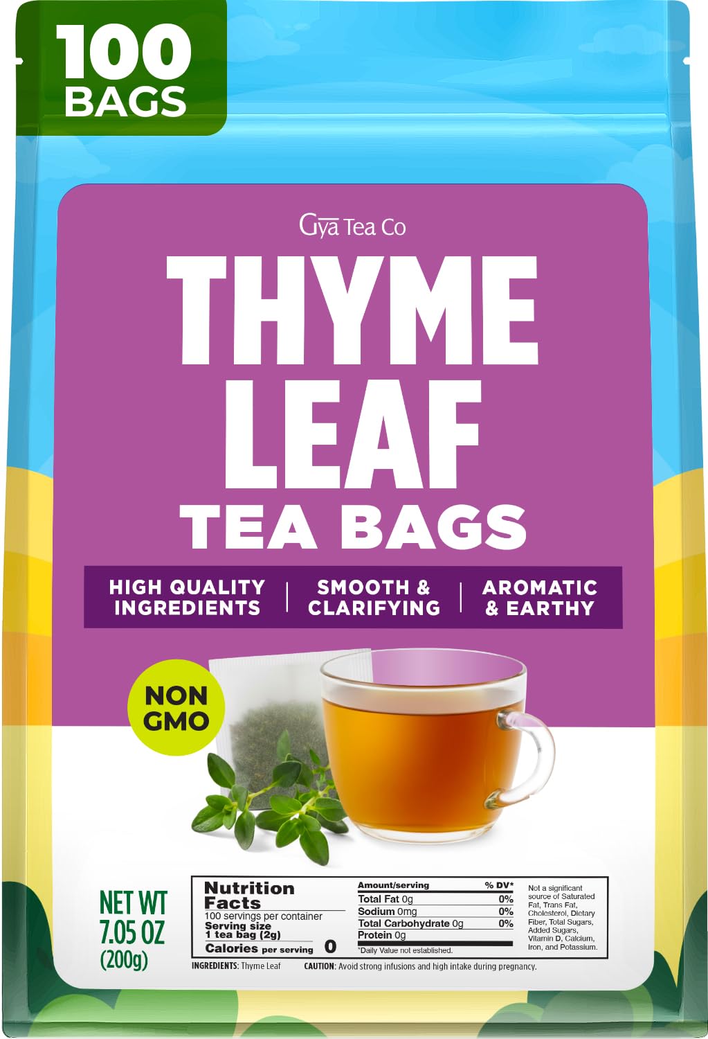 Gya Tea Co thyme leaf tea bags