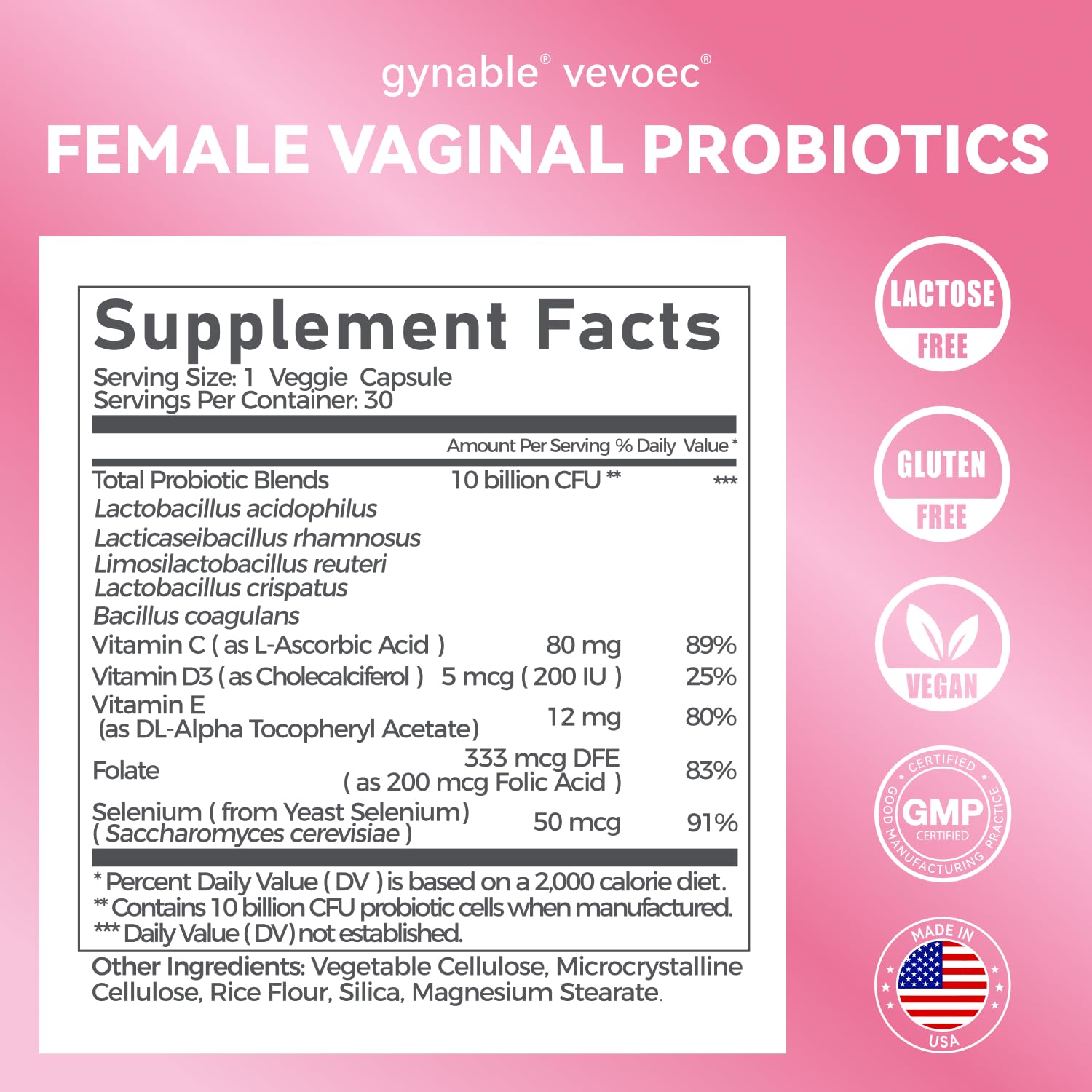 Gynable capsules for digestive balance