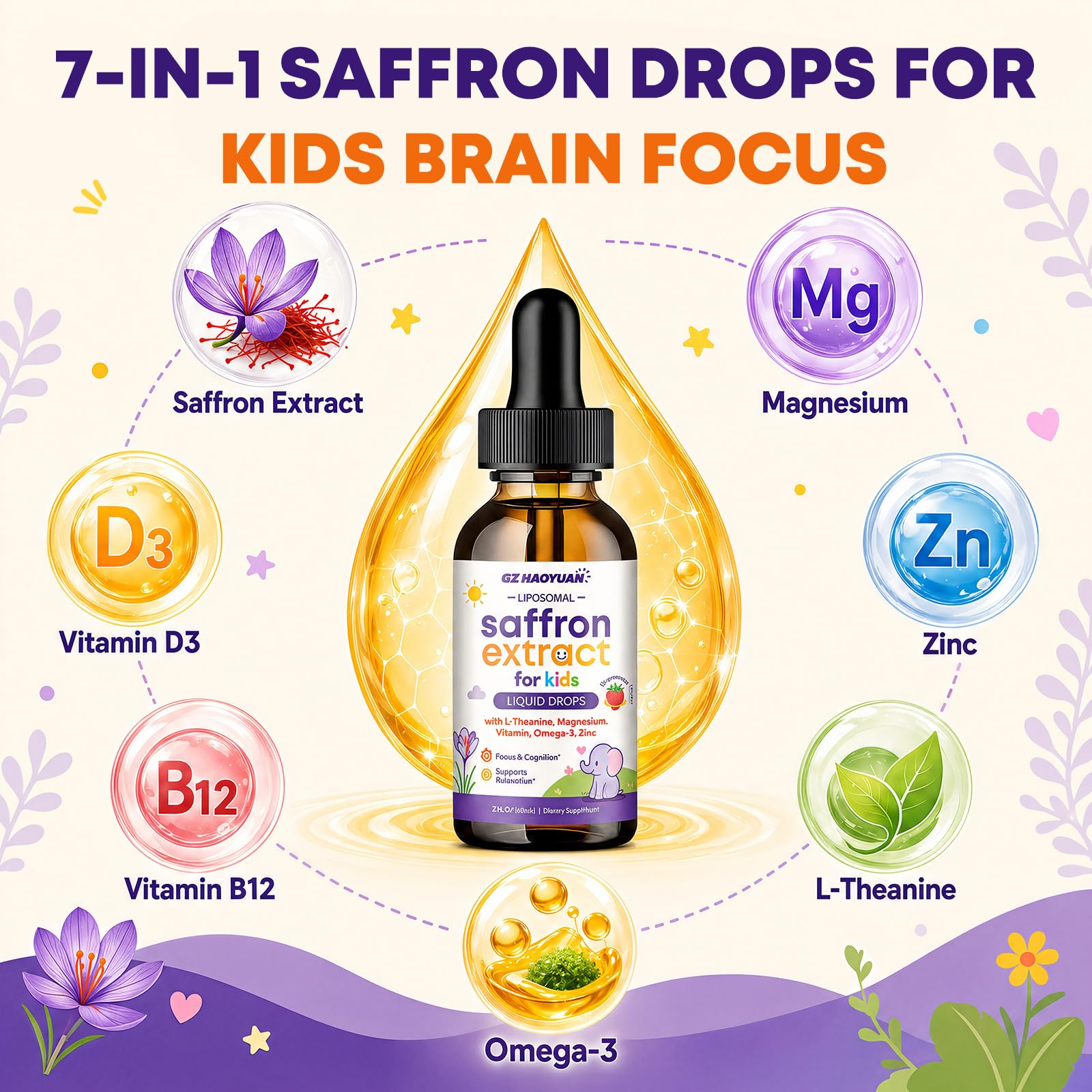 GZ HAOYUAN saffron drops for kids