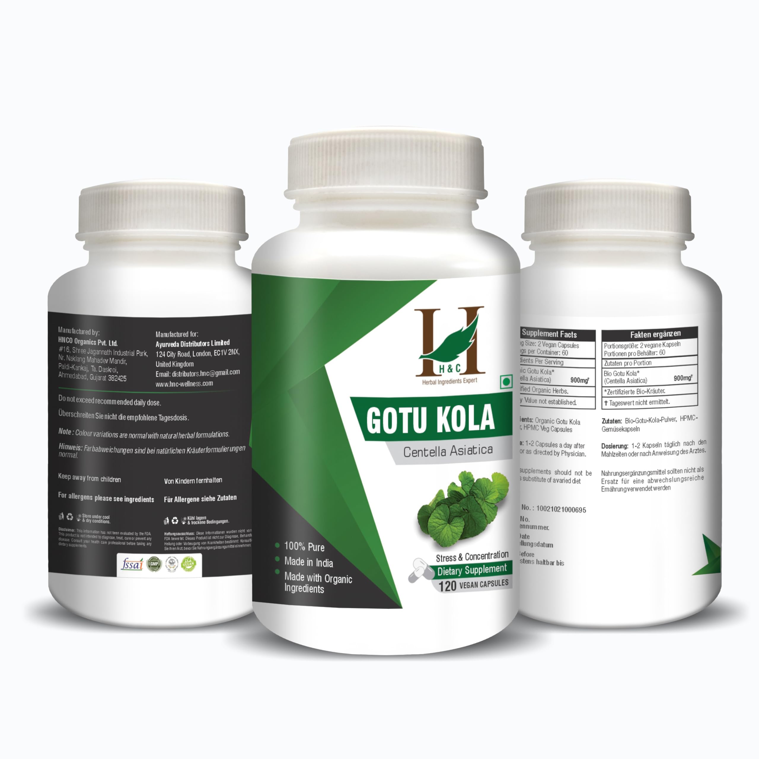 H&C gotu kola for overall well-being