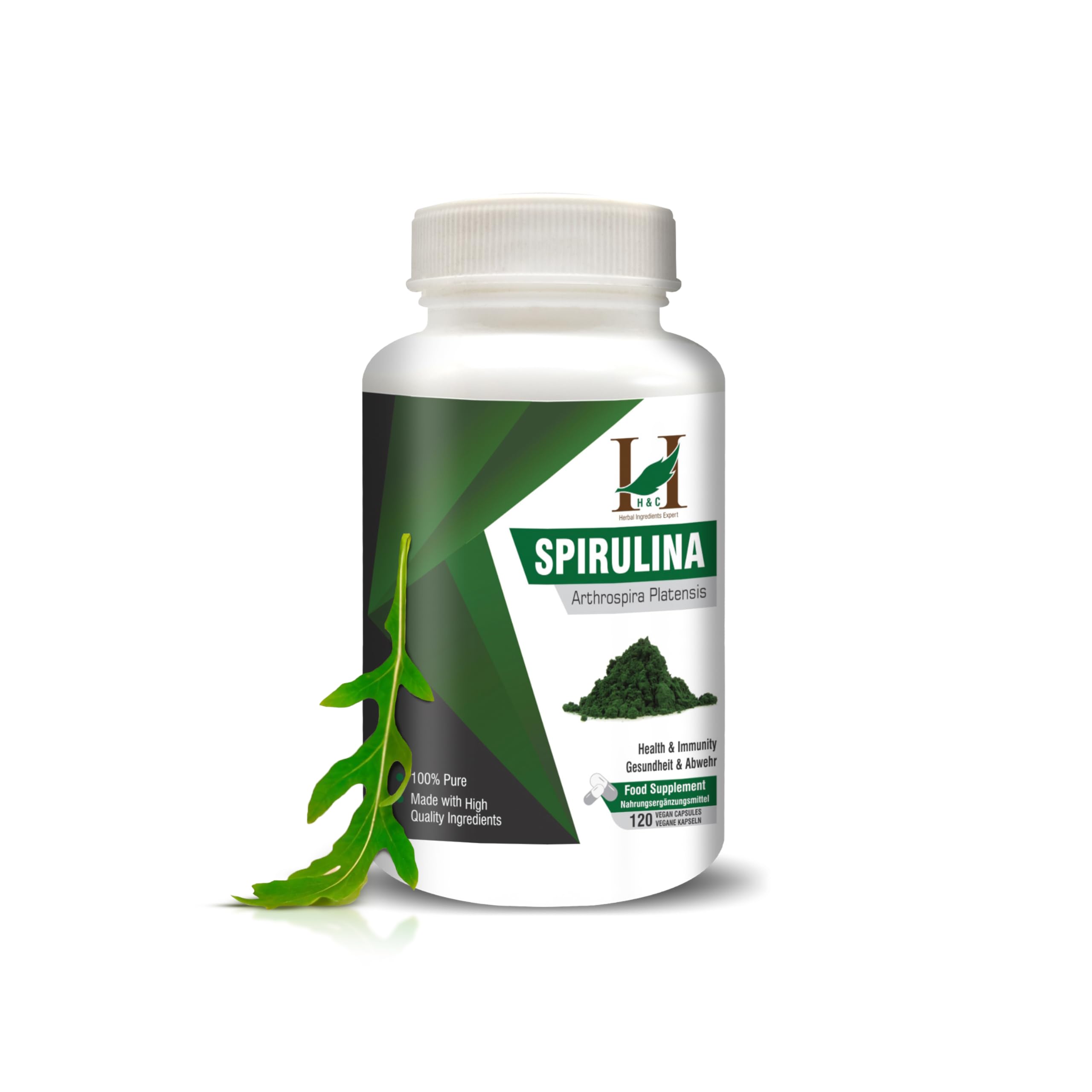 H&C spirulina capsules for energy