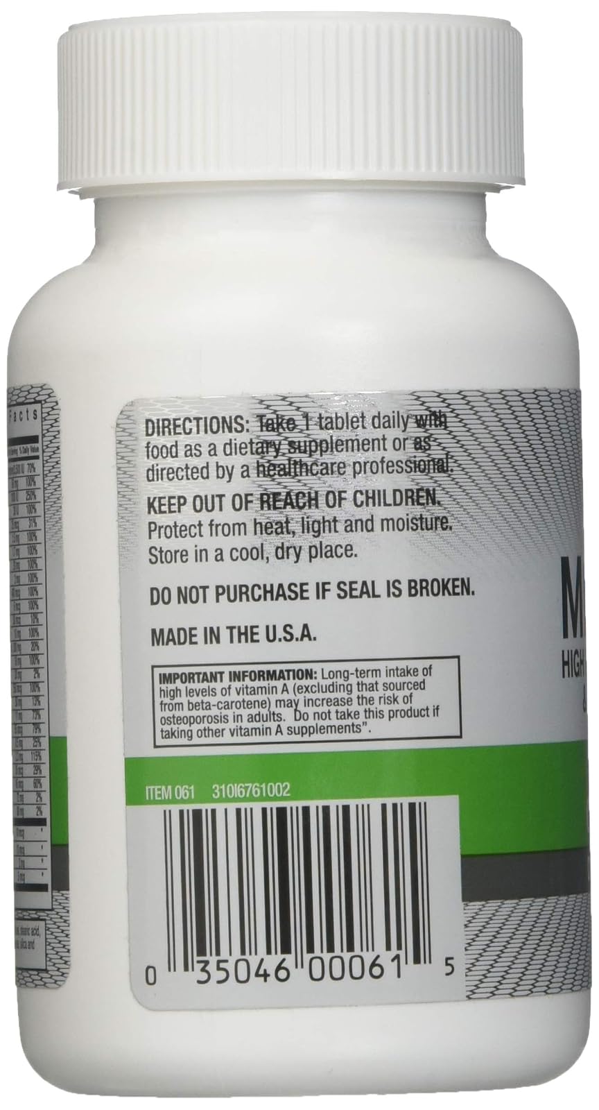 H/P multivitamin tablets for energy boost