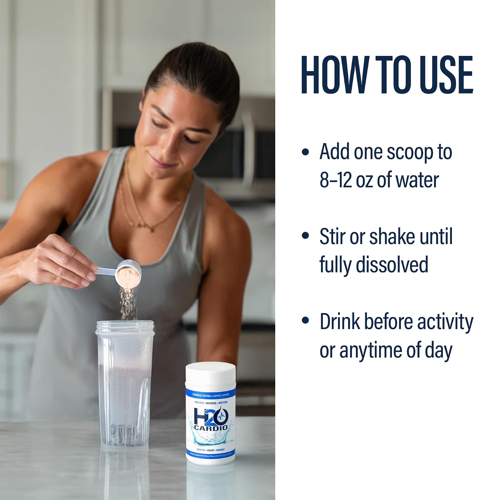 H2O Cardio health drink for athletes