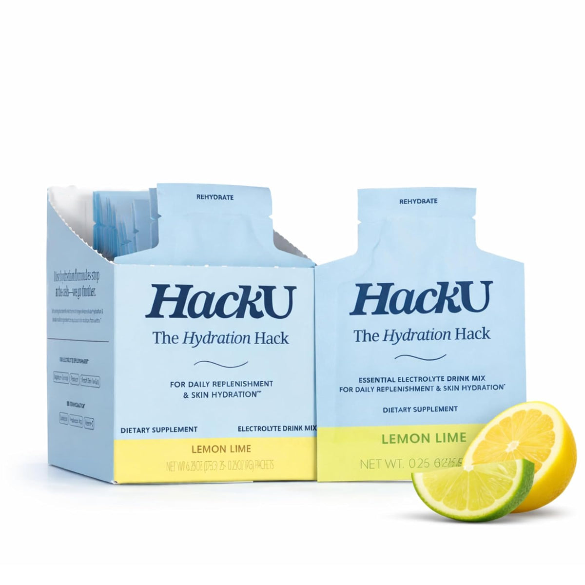 HackU sugar-free electrolyte packets