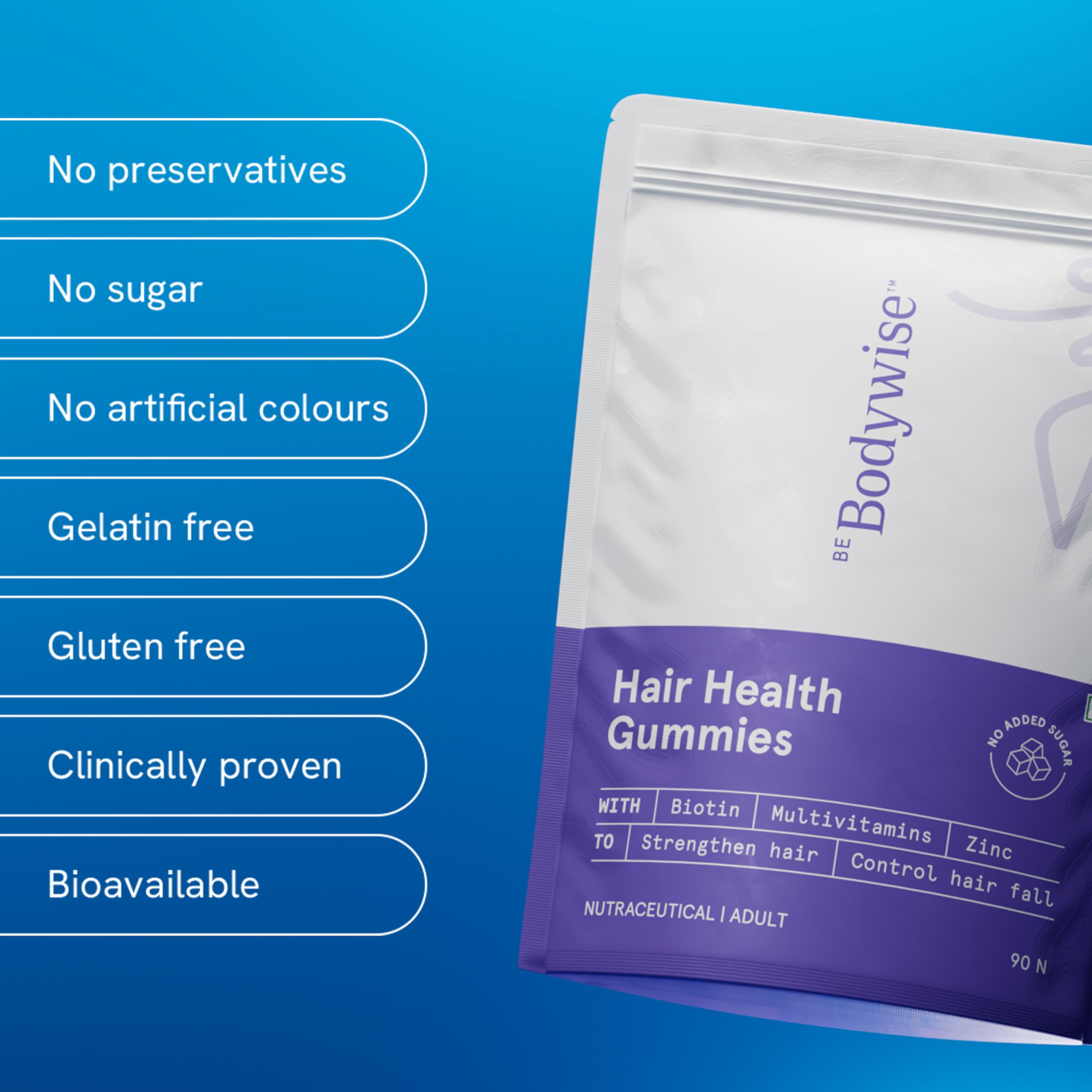 hair and nail support gummies