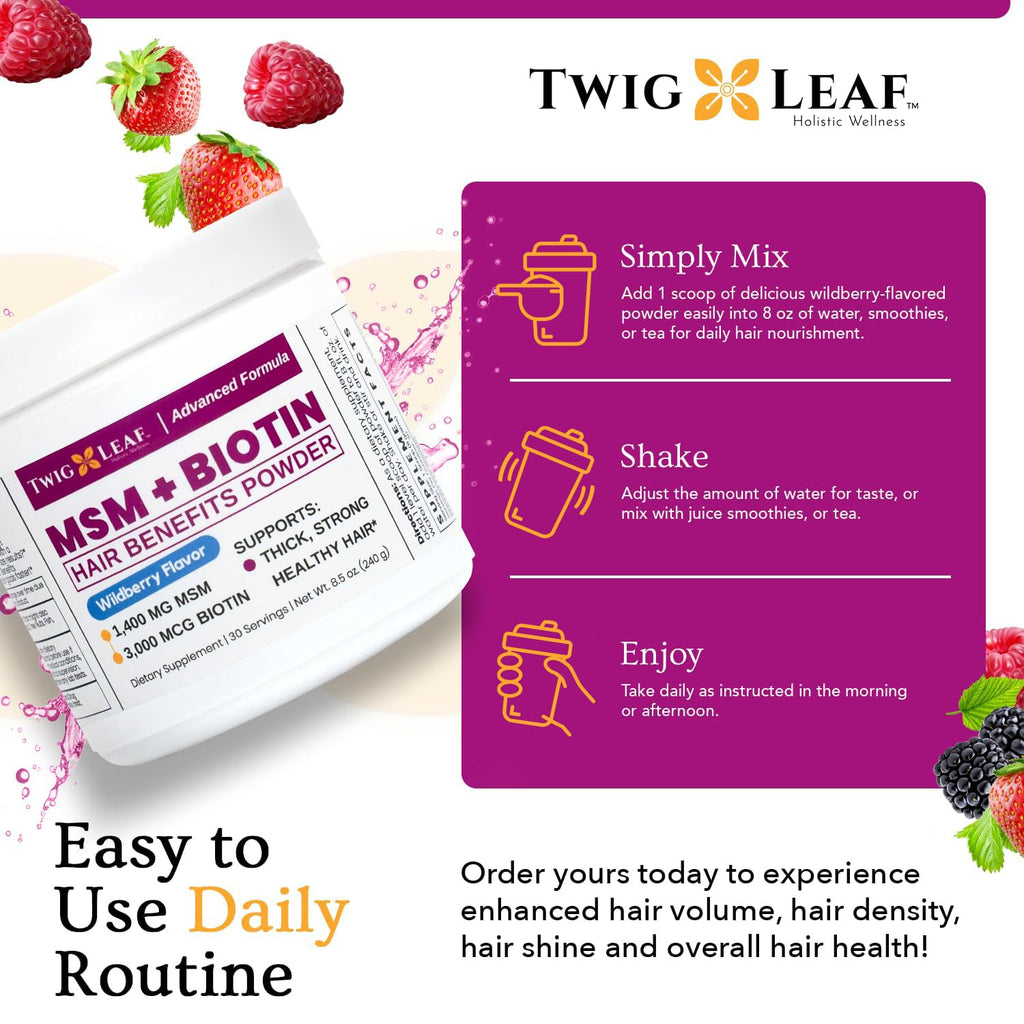 hair benefits powder with biotin