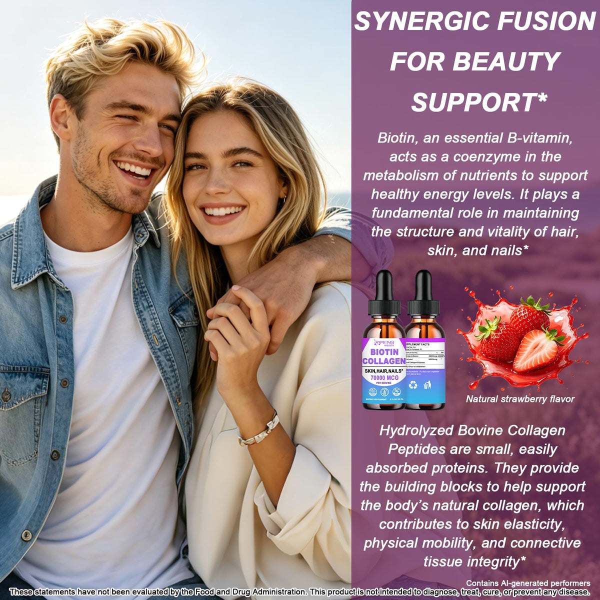 Hair growth supplement with collagen
