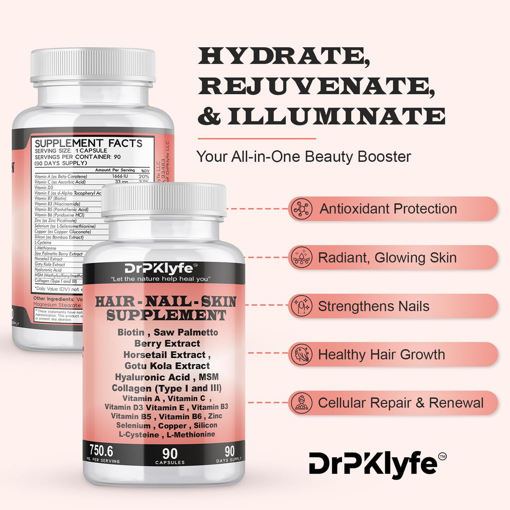 hair growth support with blended supplements