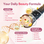 Hair growth support with liposomal formula