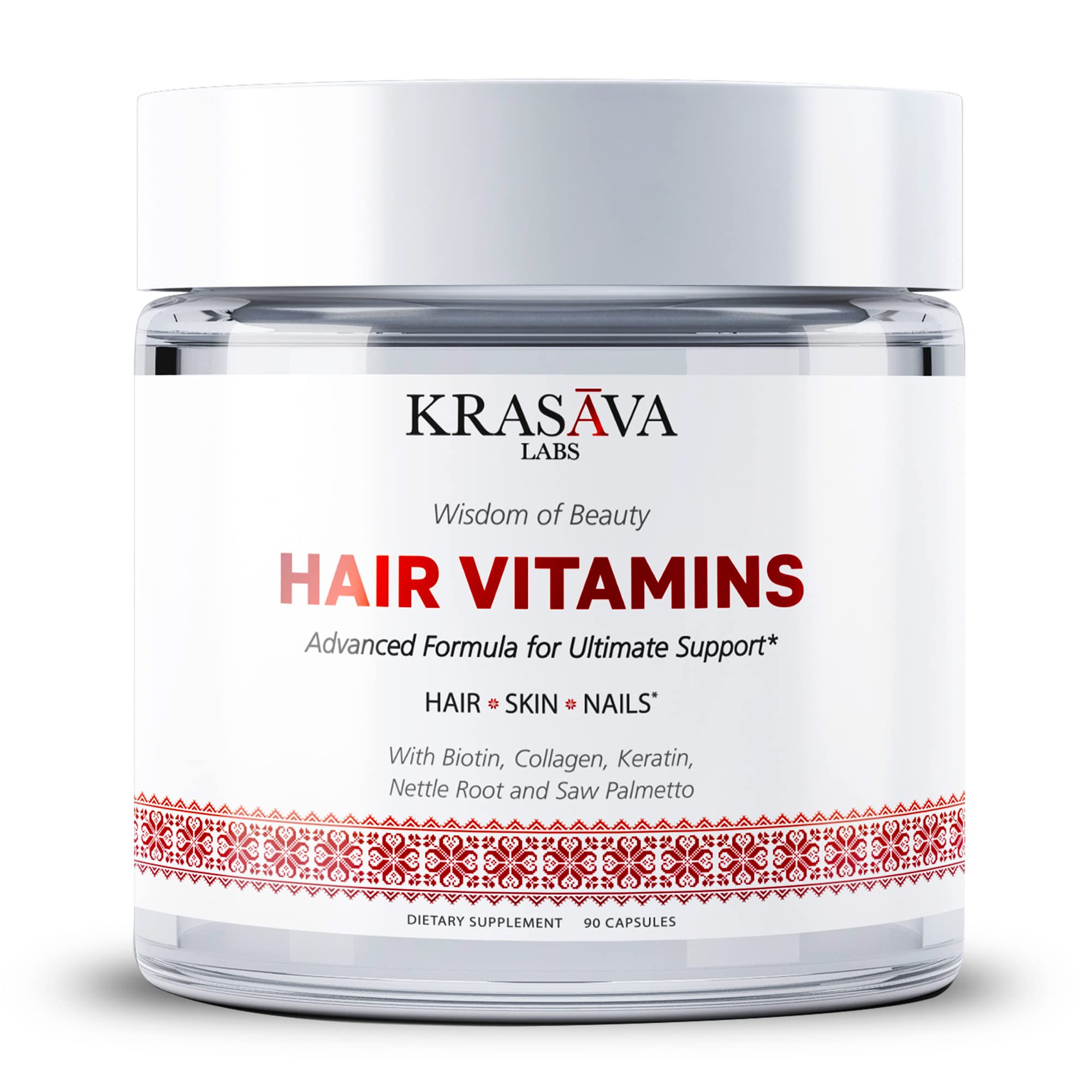 Hair growth vitamins with saw palmetto