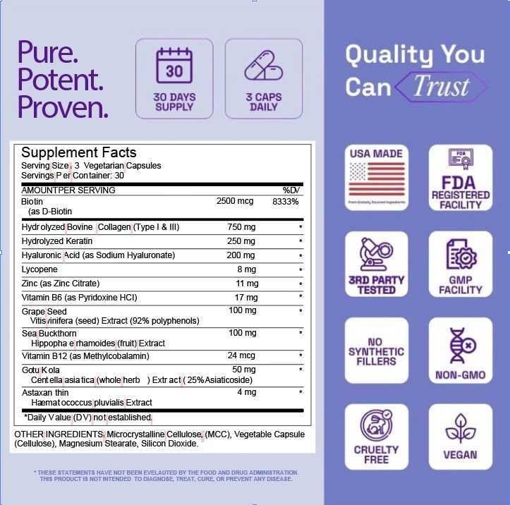 hair health multivitamins for women