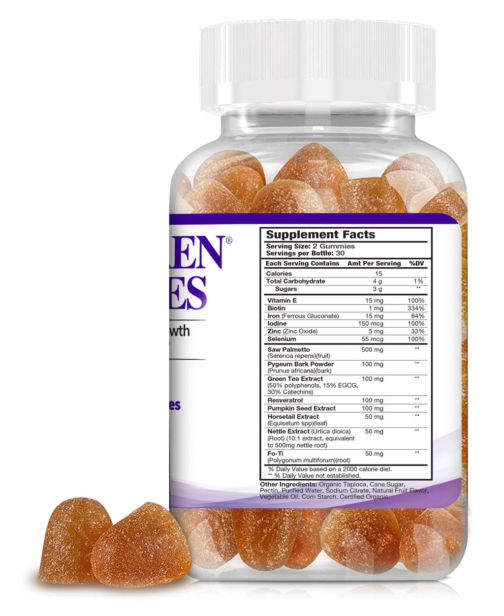 hair loss prevention gummies with nutrients