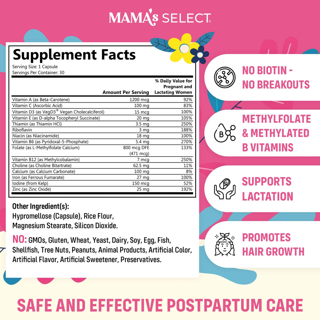 hair regrowth support postnatal vitamins