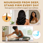 Hair Skin and Nails gummies with essential nutrients