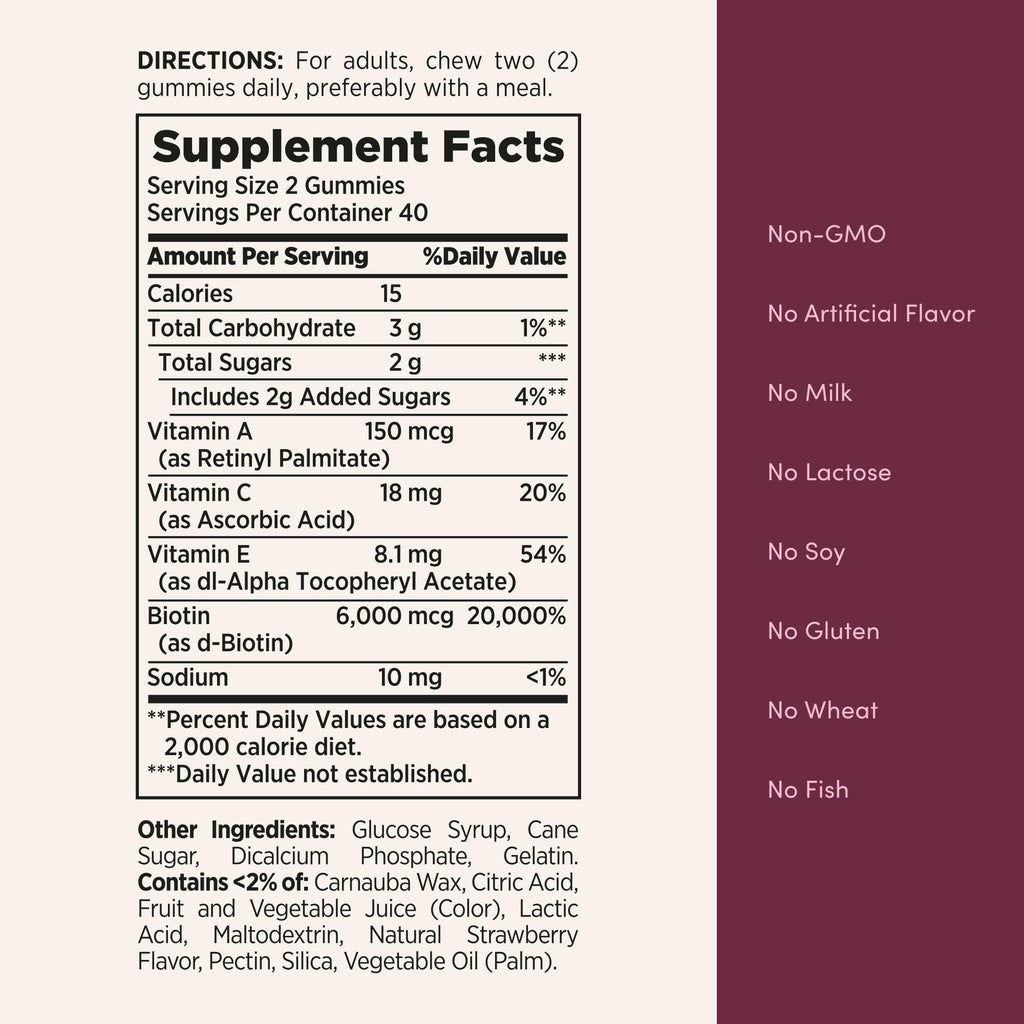 Hair, skin, and nails health formula