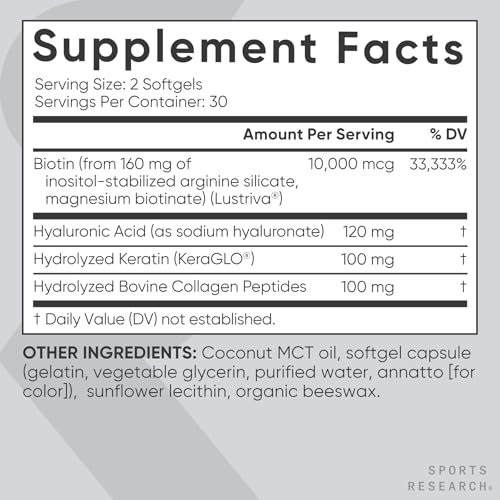 Hair Skin Nails formula with biotin