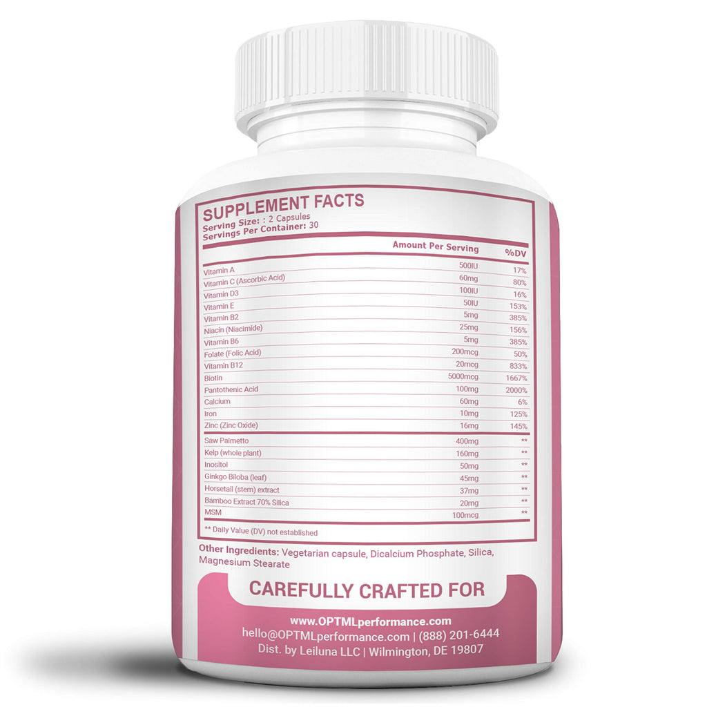 Hair thickness improvement with biotin