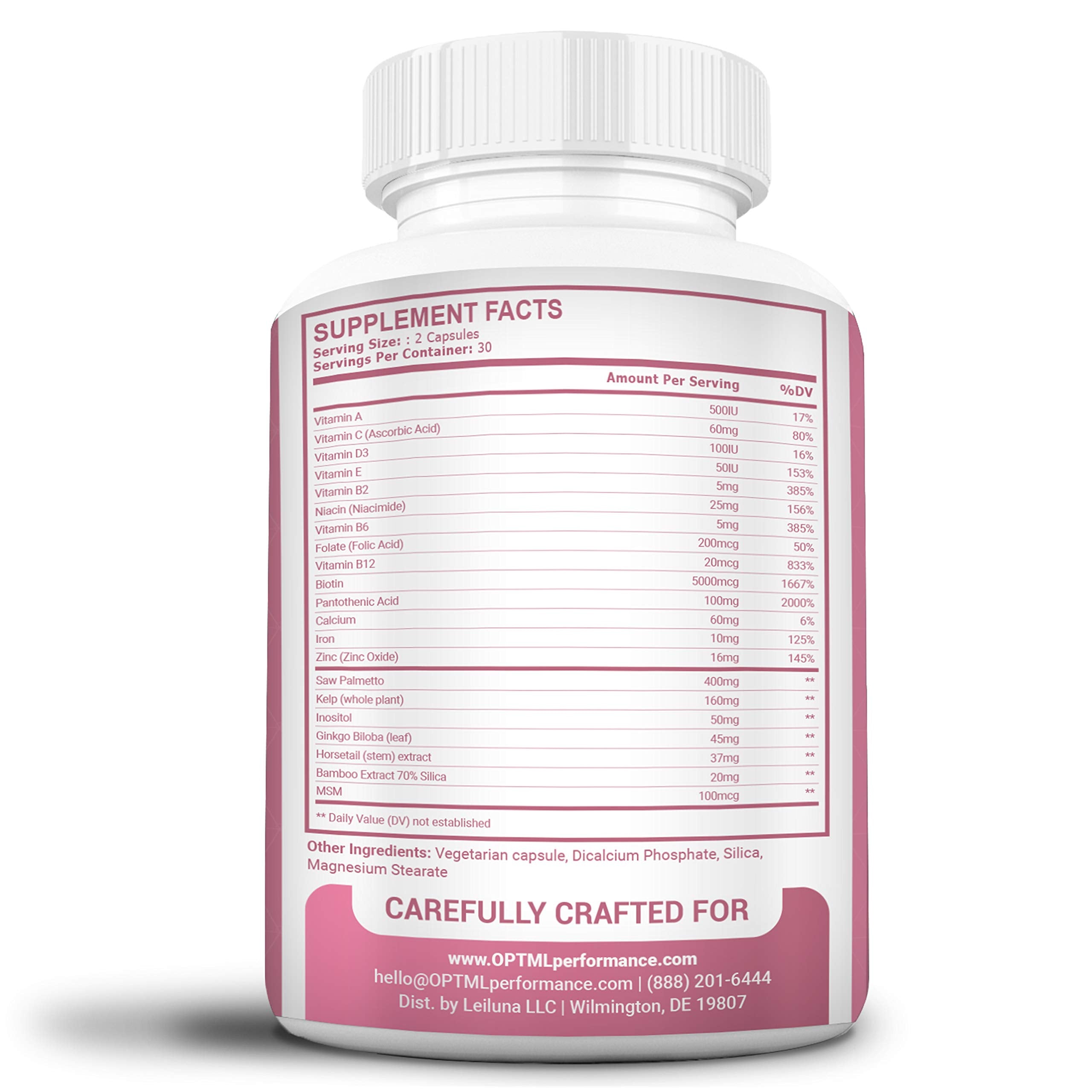 Hair thickness improvement with biotin