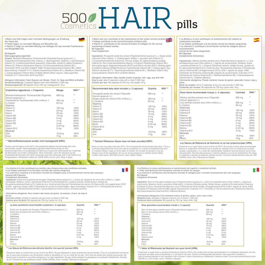 hair vitality blended vitamin supplements