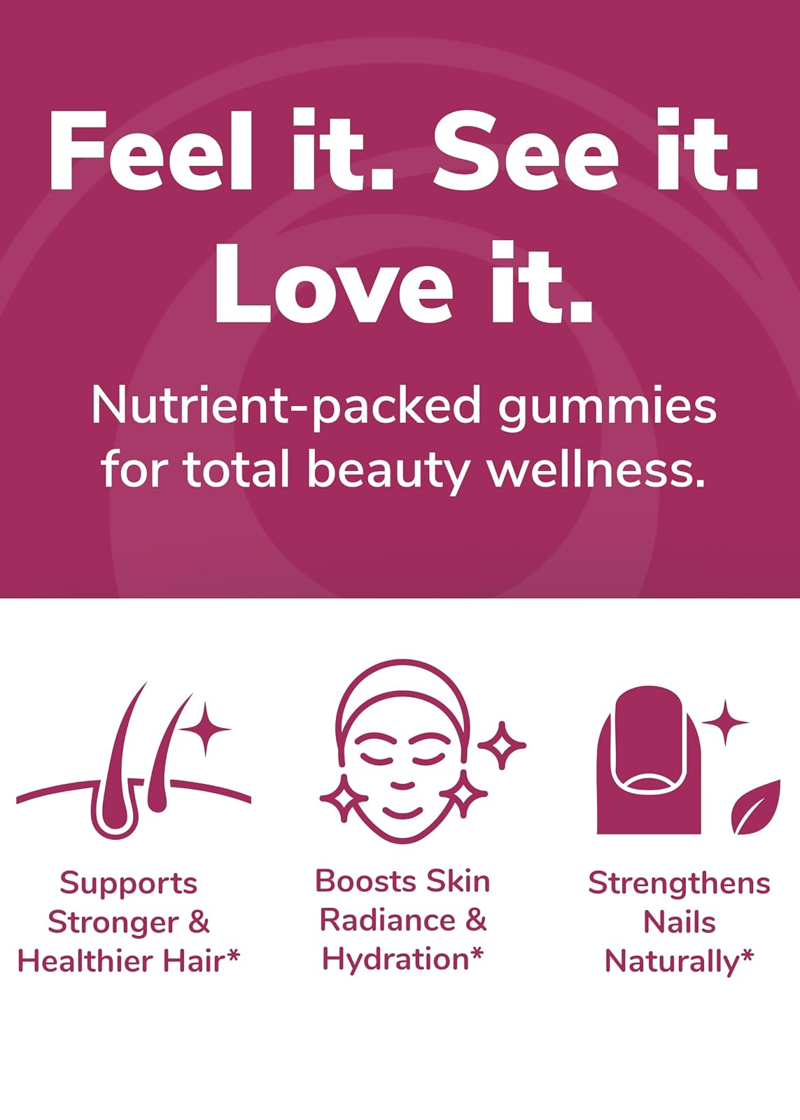 Hair vitamins with biotin and zinc