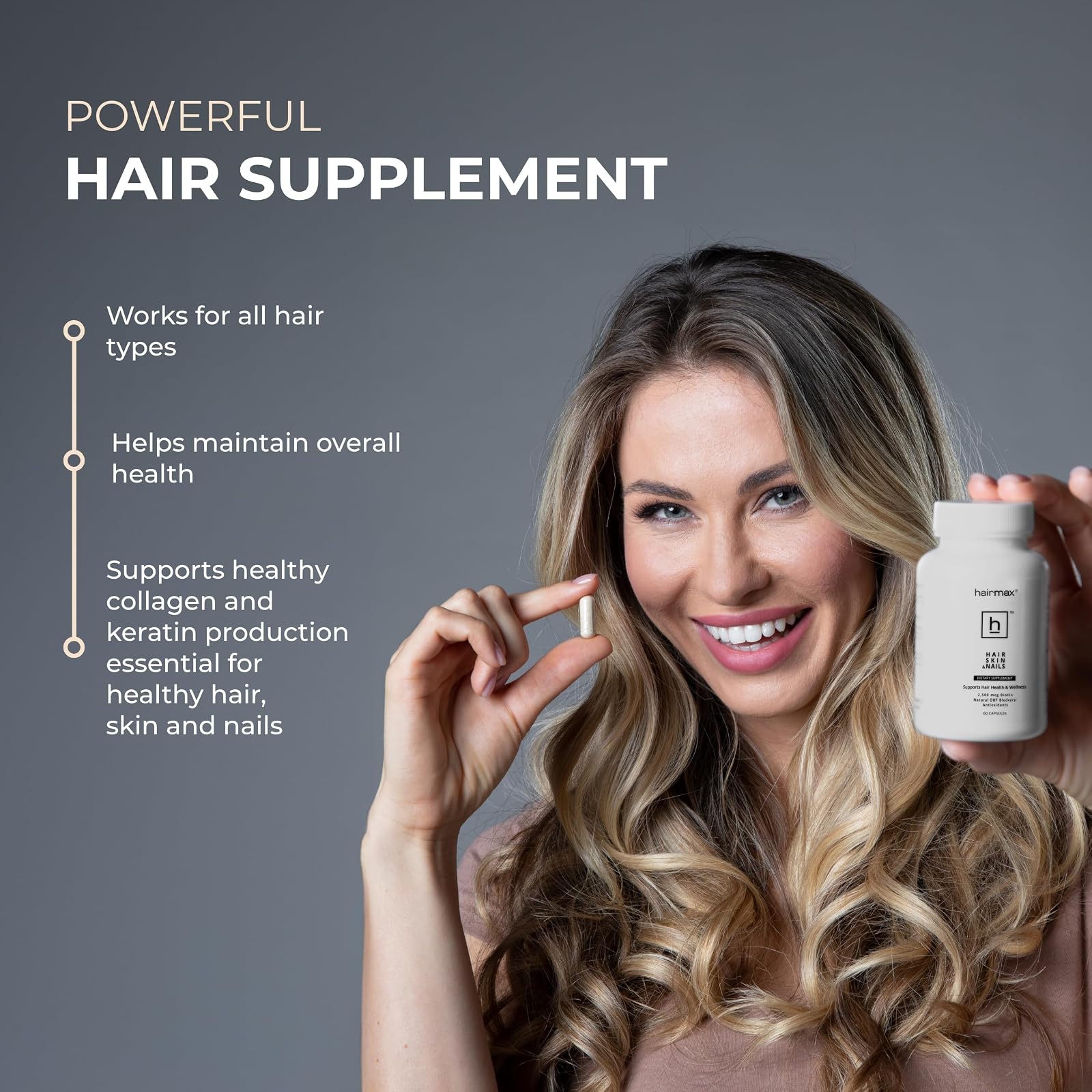 Hairmax biotin vitamins for beauty
