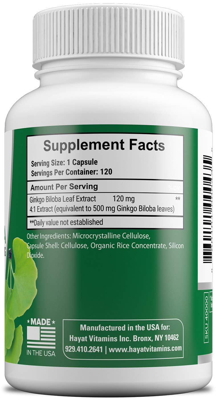 Halal certified ginkgo biloba supplement