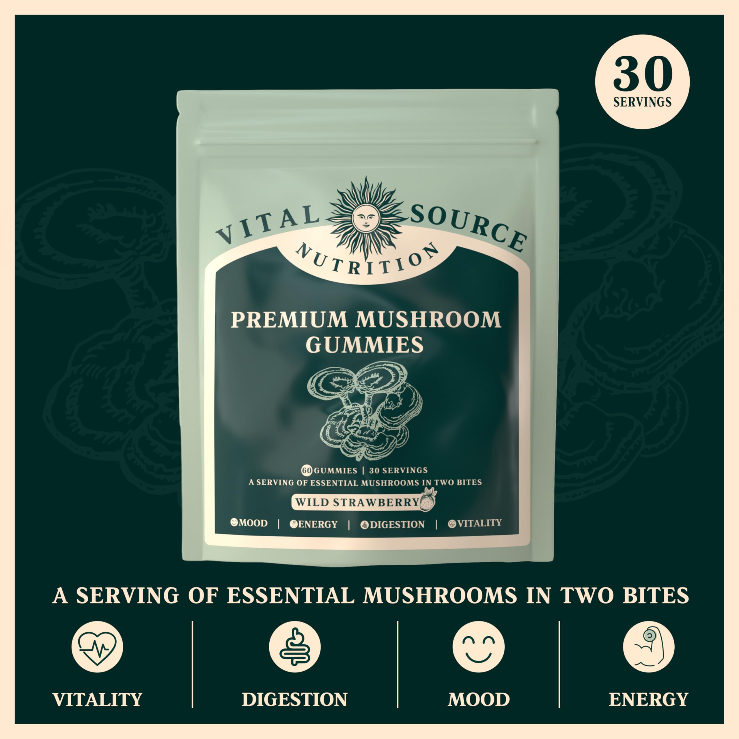 Halal mushroom gummies for digestion