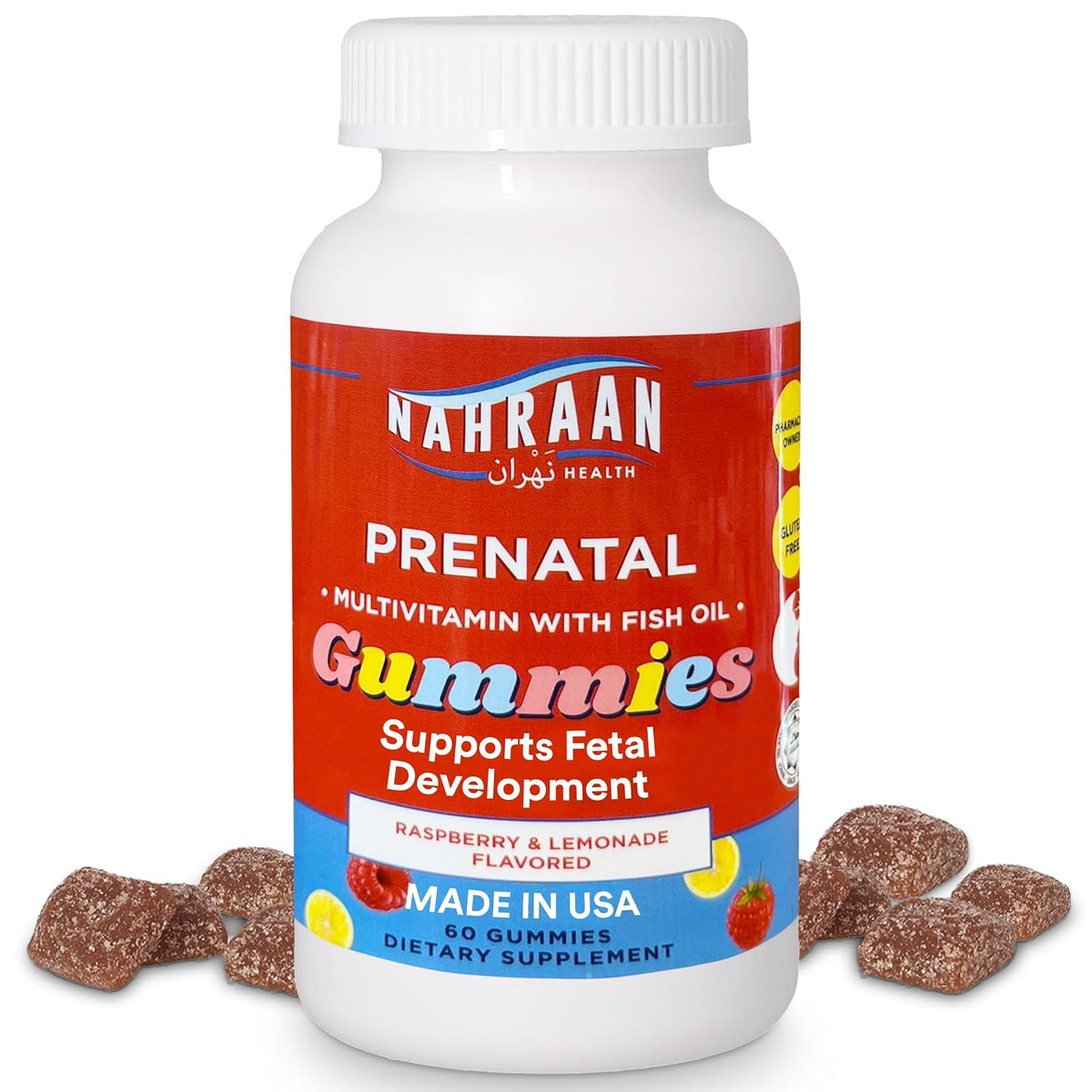 Halal prenatal gummies with DHA