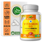 Halal Vitamin D3 5000 IU capsules