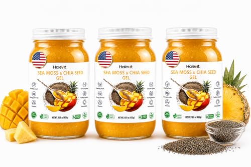 Halevit sea moss gel with chia seeds