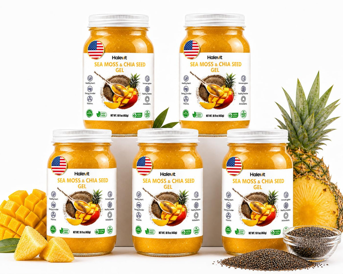 Halevit sea moss gel with chia seeds