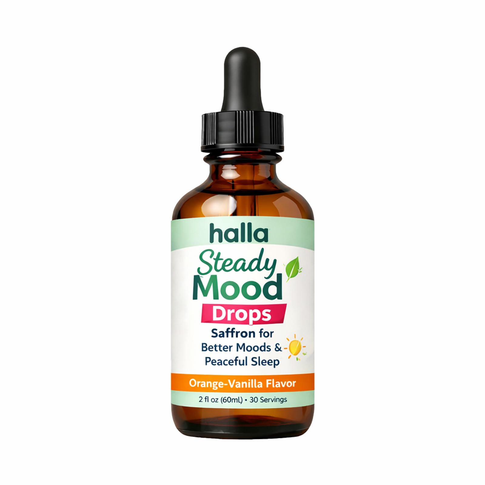 Halla Steady Mood Drops orange-vanilla flavor