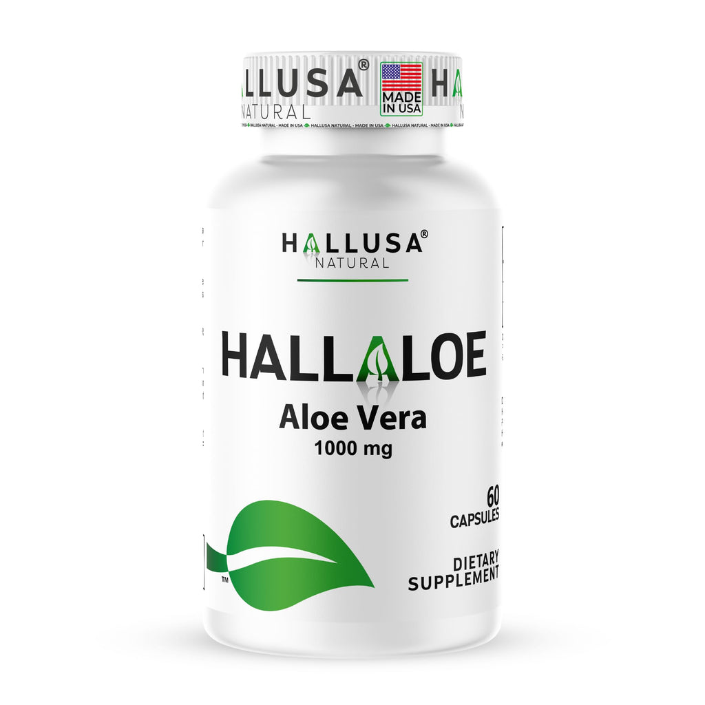 HallAloe aloe vera capsules for gut health