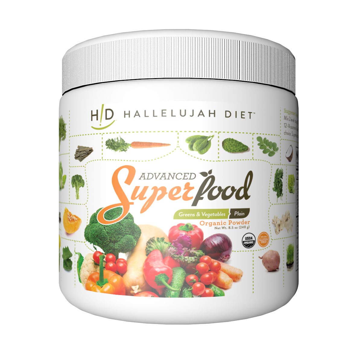 Hallelujah Diet organic greens powder benefits