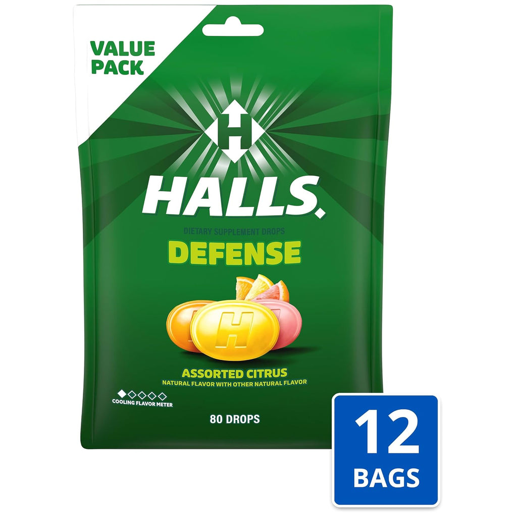 HALLS citrus vitamin C lozenges