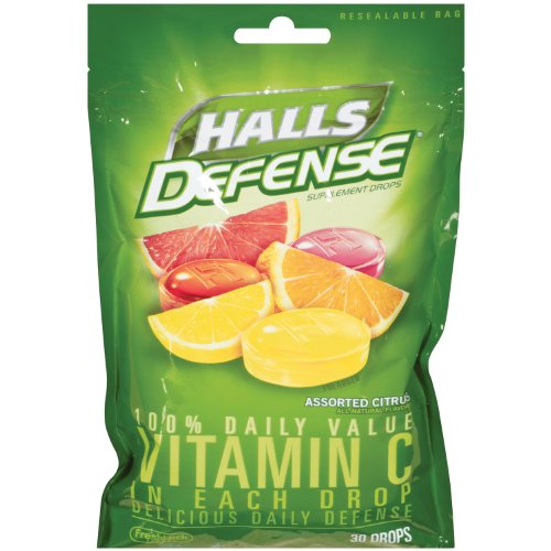 Halls Defense Vitamin C pack of 6