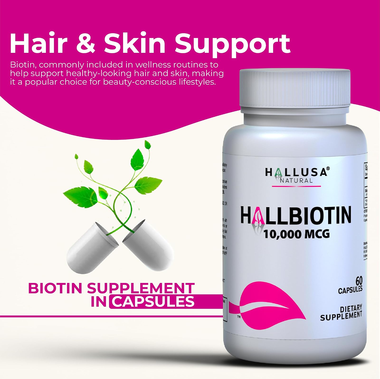 Hallusa biotin for energy boost