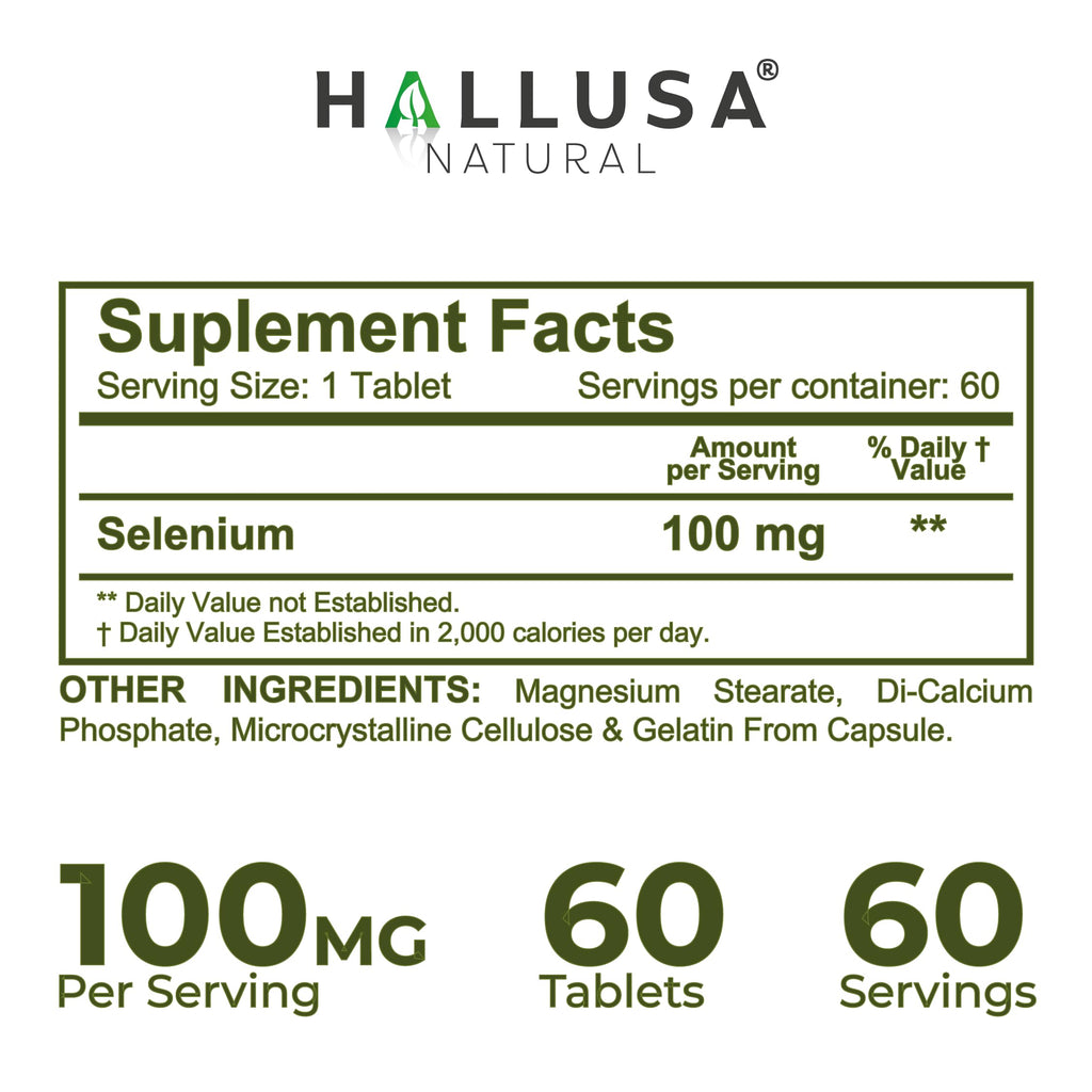 Hallusa selenium for antioxidant protection