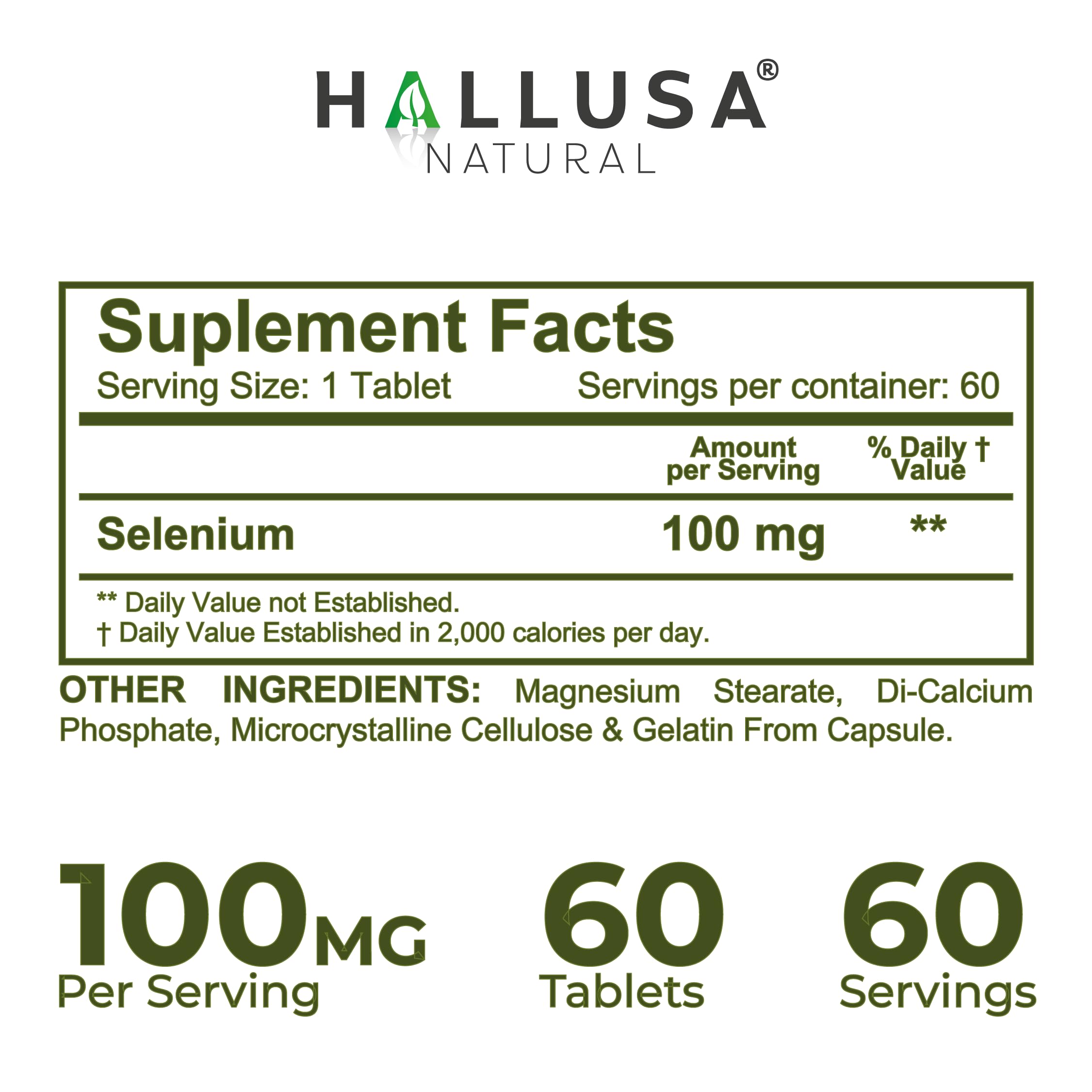 Hallusa selenium for antioxidant protection