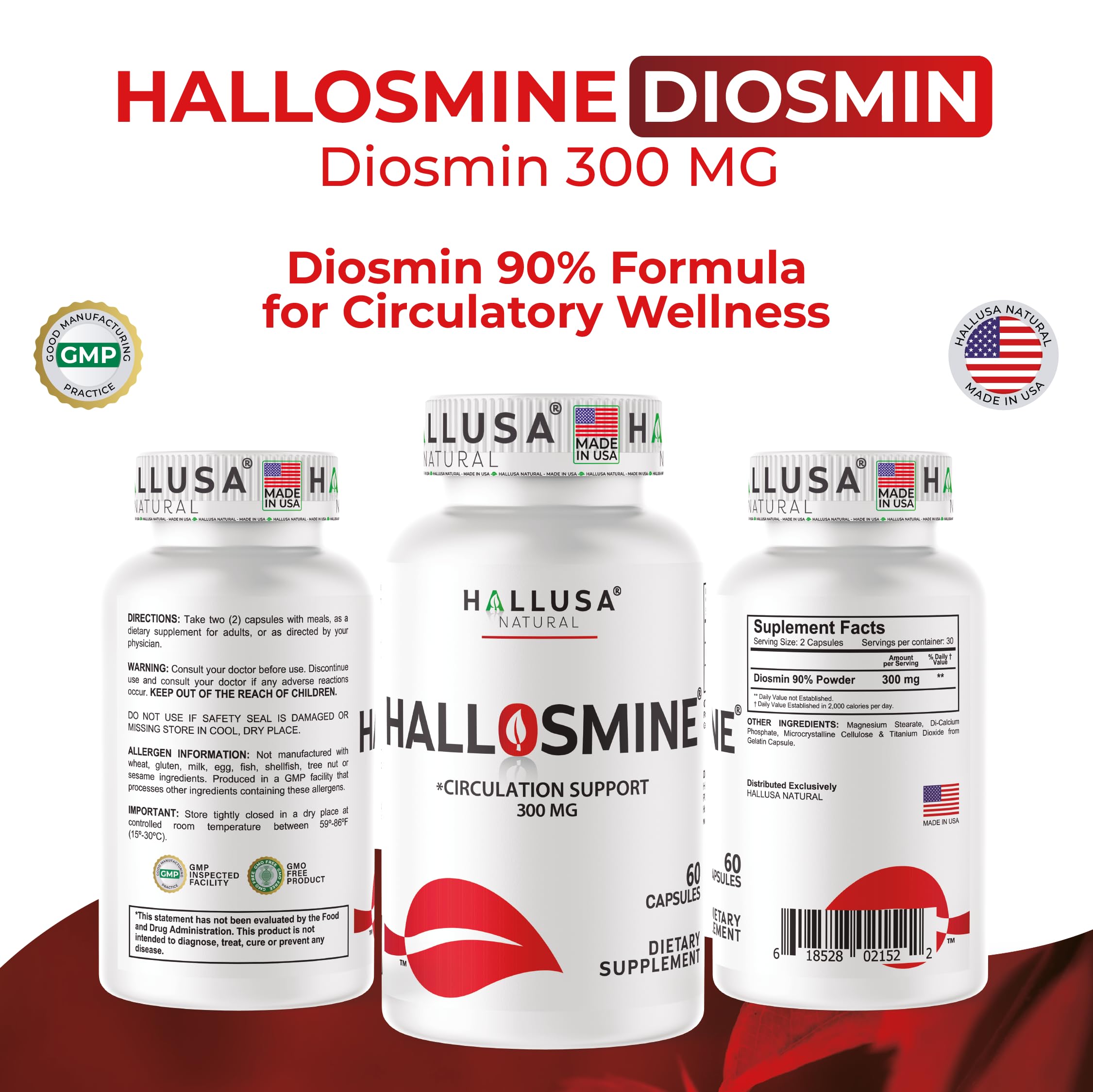 Hallusa vitamins for healthy circulation