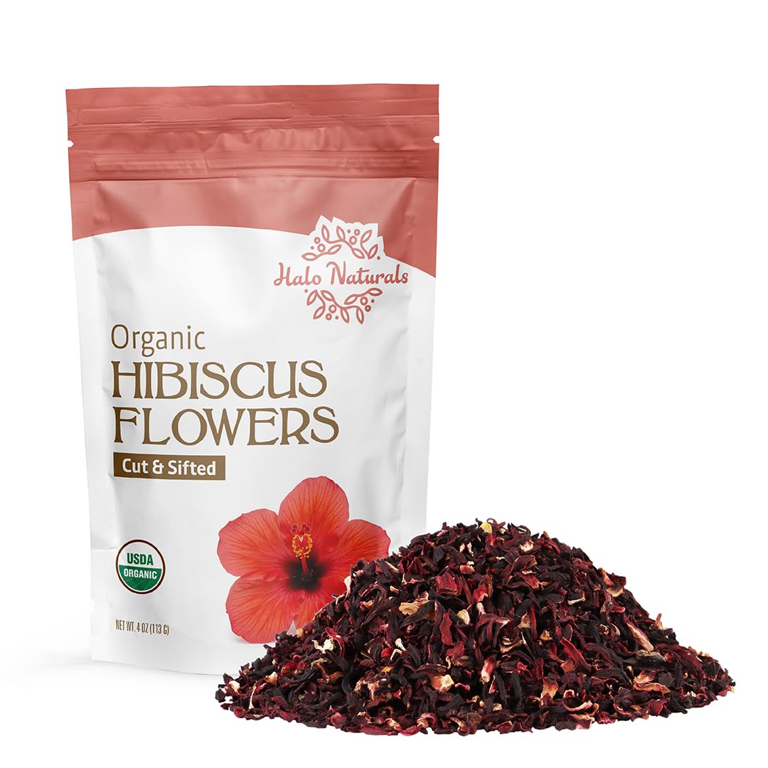 Halo Naturals organic hibiscus tea