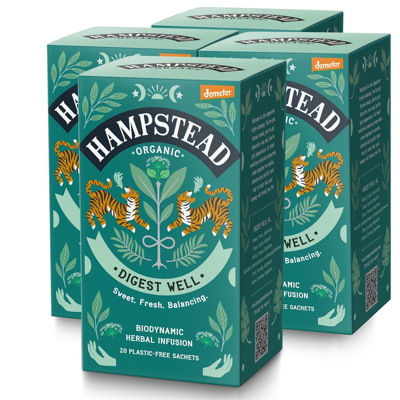 Hampstead Tea fennel liquorice tea bags
