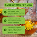 Hanan dandelion tea for relaxation