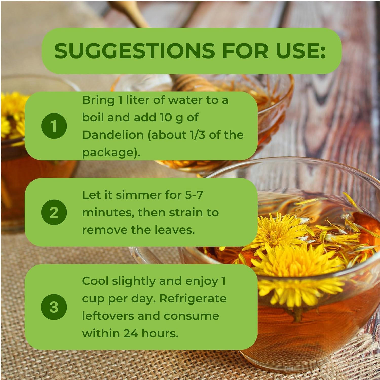 Hanan dandelion tea for relaxation