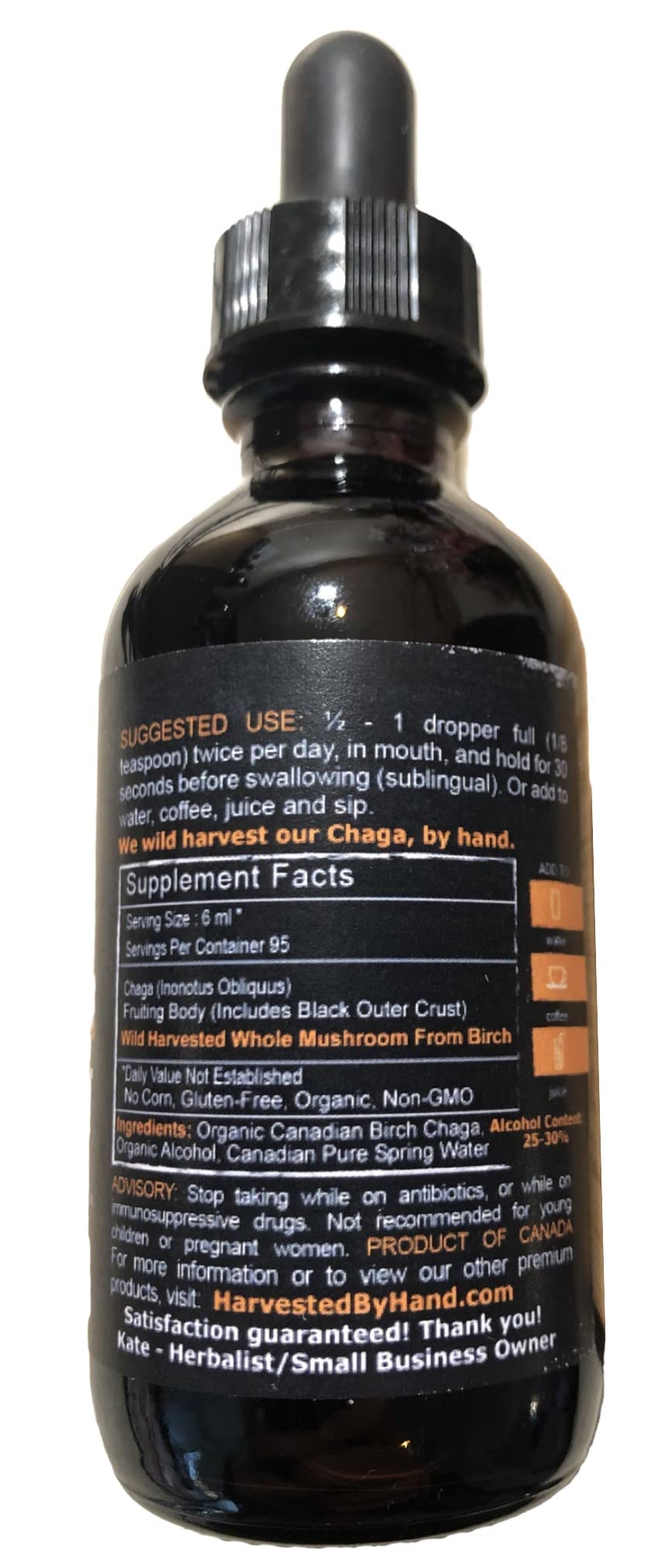 hand harvested chaga supplement
